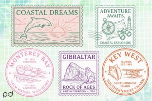 Vintage Summer Stamp PNG Graphics Graphic by Padma.Design · Creative ...