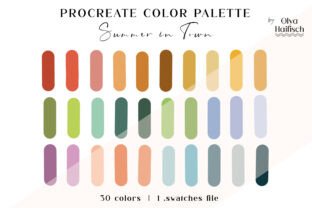 Warm Vintage Procreate Color Palette Graphic by Olya Haifisch ...