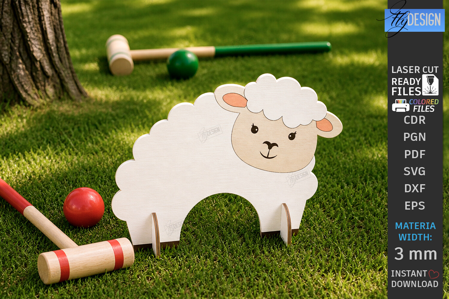 Wooden Animal Croquet Gates Laser Cut · Creative Fabrica