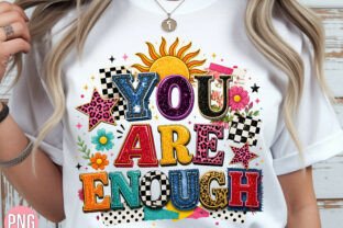 You Are Enough Denim Cheetah Sun PNG Graphic by MOO Digital · Creative ...
