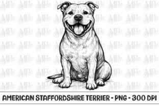 American Staffordshire Terrier Sketch Graphic by MoxiFikaDesignCo ...