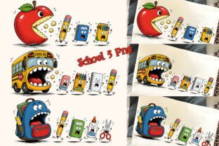 Back to School Funny Apple Bus Shirt PNG Graphic by SUBLIMATION PRINT ...
