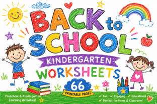 Back to School Kindergarten Worksheets | Graphic by luminalearninghouse ...
