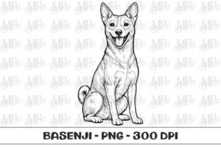 Basenji Dog Sketch PNG Graphic by MoxiFikaDesignCo · Creative Fabrica