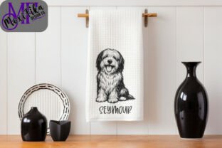 Bearded Collie Dog Sketch PNG Graphic by MoxiFikaDesignCo · Creative ...