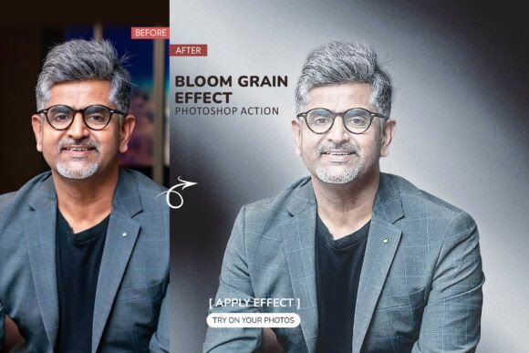 Bloom Grain Effect Photoshop Action Graphic by mristudio · Creative Fabrica