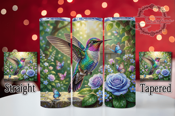 Blue Roses Butterfly Magic 20oz Tumbler Graphic by christina.clipart ...