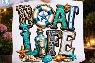 Boat Life Nautical Summer PNG Shirt Graphic by MAMA MOO · Creative Fabrica