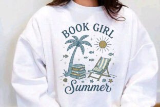Book Girl Summer Png Graphic by designking · Creative Fabrica