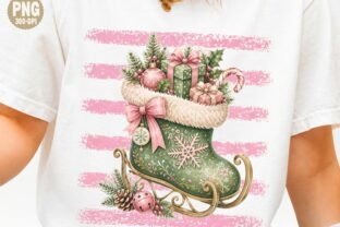 Christmas Sleigh Stocking Gift PNG Art Graphic by Craft Palette ...