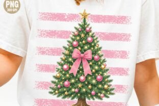 Christmas Tree PNG, Pink Gold Tree Graphic by Craft Palette · Creative ...