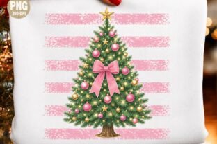 Christmas Tree PNG, Pink Gold Tree Graphic by Craft Palette · Creative ...