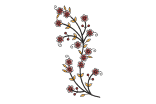 Creative Flowers Embroidery Design · Creative Fabrica