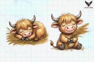 Cute Highland Cow Clipart PNG Graphic by VictoryHome · Creative Fabrica
