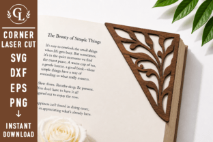 Decorative Corner Bookmark Laser Cut SVG · Creative Fabrica