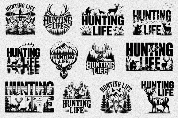 Deer Hunting Life Svg, Hunting SVG Graphic by BlackCatMedia · Creative ...