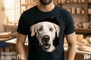 Dog Labrador Realistic Torn PNG Graphic by jijopero · Creative Fabrica