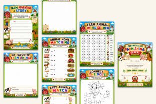 Farm Animals Learning Book Graphic by designmela01 · Creative Fabrica