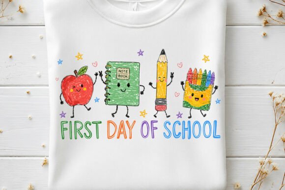 First Day of School Png Graphic by Mun Mun · Creative Fabrica
