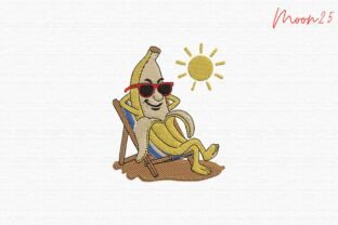 Funny Banana Summer Vacation Beach Relax · Creative Fabrica