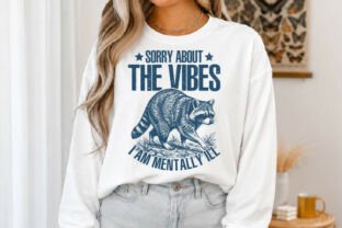 Funny Raccoon Vibes PNG T-shirt Design Graphic by tee_expert · Creative ...