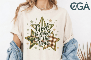 God is Good All the Time Camo Star PNG Graphic by cookgraphicart ...