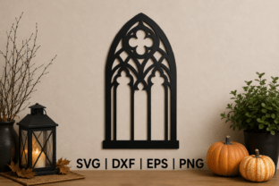 Gothic Window Laser Cut File · Creative Fabrica