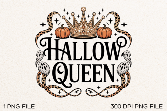 Hallow Queen PNG Design Graphic by Sassy Bloom · Creative Fabrica