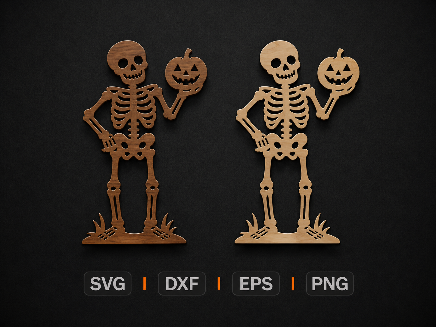 Halloween Skeleton Laser Cut File · Creative Fabrica