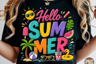 Hello Summer Beach PNG T-shirt Graphic by Craft Hunter · Creative Fabrica