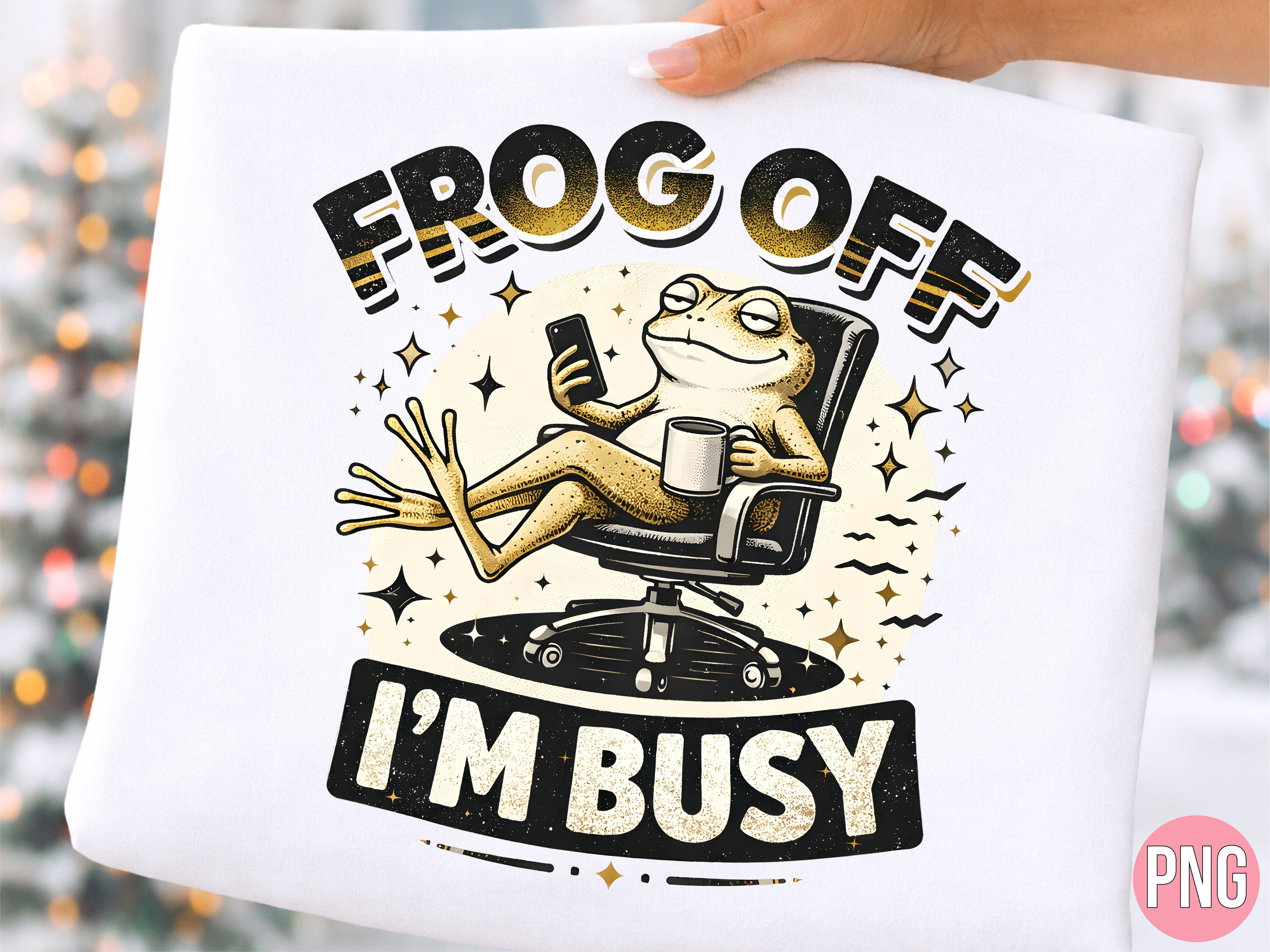 Humor Frog off I Am Busy Coffee PNG Graphic by ProCUT · Creative Fabrica