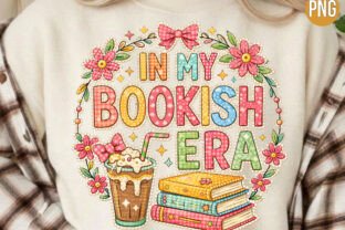 In My Bookish Era Book Stack Floral PNG Graphic by SAVA STORE ...