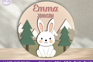 Personalized Woodland Nursery Name Sign · Creative Fabrica