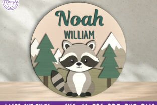 Personalized Woodland Nursery Name Sign · Creative Fabrica