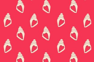 Pink Coquette Seashell Seamless Patterns Graphic by Rin Green ...