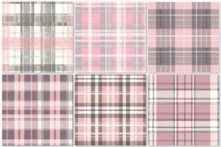 Pink, Grey and White Plaid Backgrounds Graphic by Dream Print ...