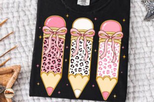 Pink Leopard Coquette Pencil Teacher Png Graphic by SLEEPY FOX ...