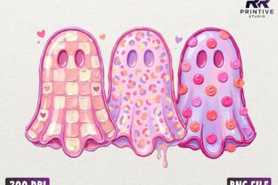 Preppy Pastel Ghosts PNG Art Graphic by RR Printive Studio · Creative ...
