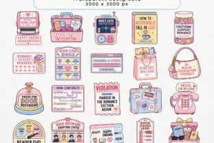 Rom-Com Reader Cliparts, Book Lover PNG Graphic by CozyNest Studio ...