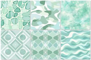 Seafoam Green and Light Blue Backgrounds Graphic by Dream Print ...