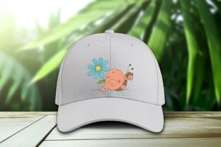 Snail with Flower · Creative Fabrica