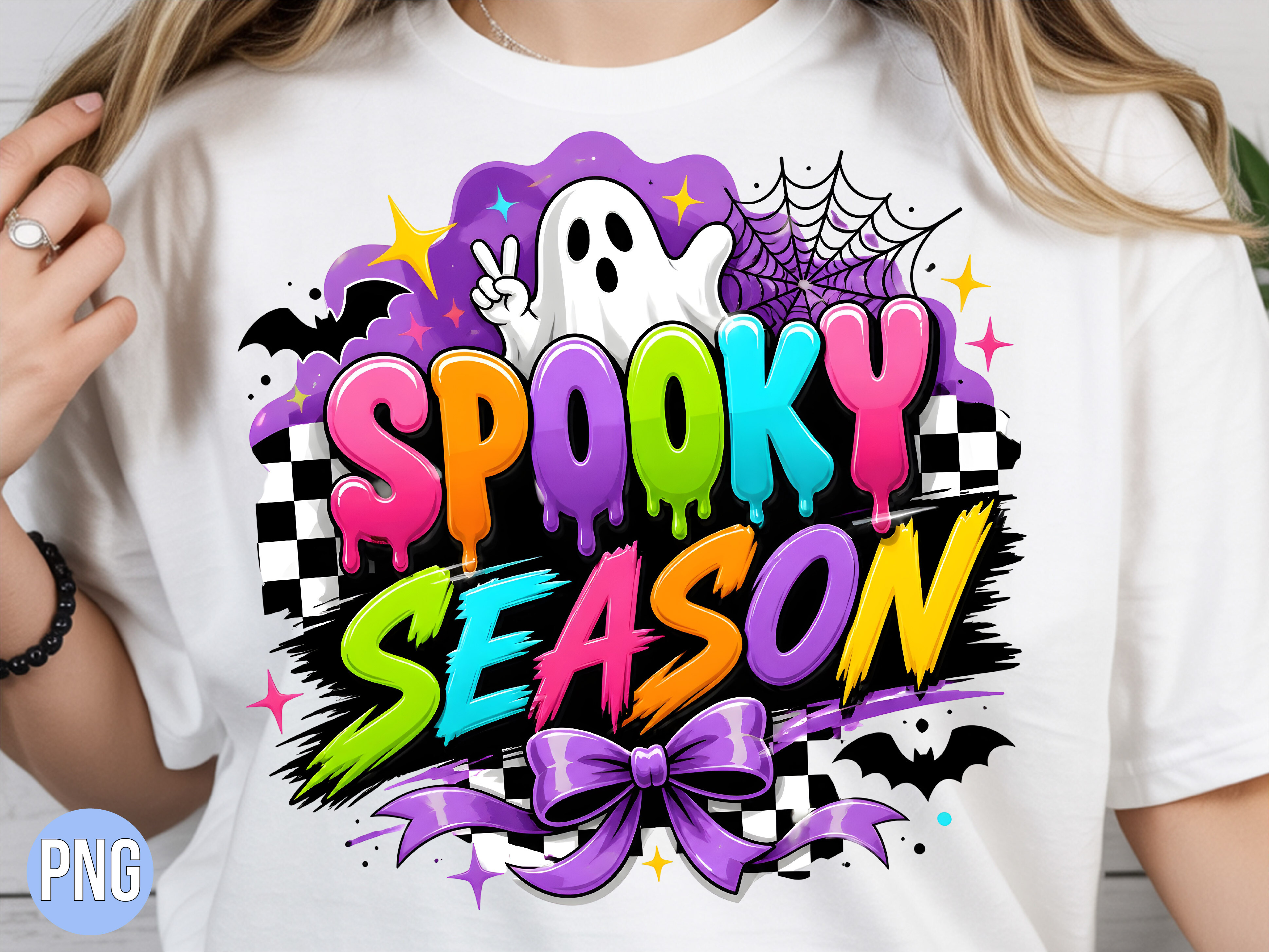 Spooky Season Ghost Halloween PNG SHIRT Graphic by Digital Duck ...