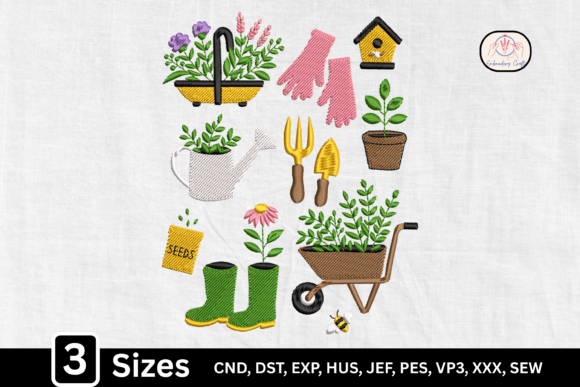 Spring Garden Tools · Creative Fabrica