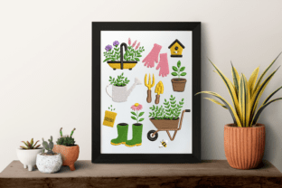 Spring Garden Tools · Creative Fabrica
