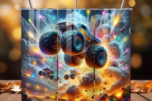 Stadium Monster Truck Tumbler Wrap Graphic by Art Zone · Creative Fabrica