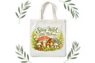 Stay Wild Mushroom Botanical PNG Design Graphic by TrendyCreative ...