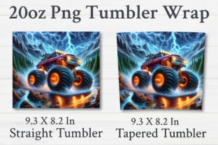 Strome Lightning Monster Truck Tumbler Graphic by Art Zone · Creative ...