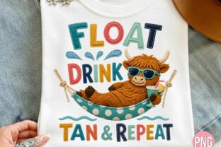 Summer Highland Cow Hammock PNG Graphic by BEE CREATION · Creative Fabrica