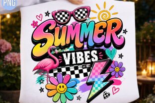 Summer Vibes Retro PNG Tshirt Graphic by MAMA MOO · Creative Fabrica