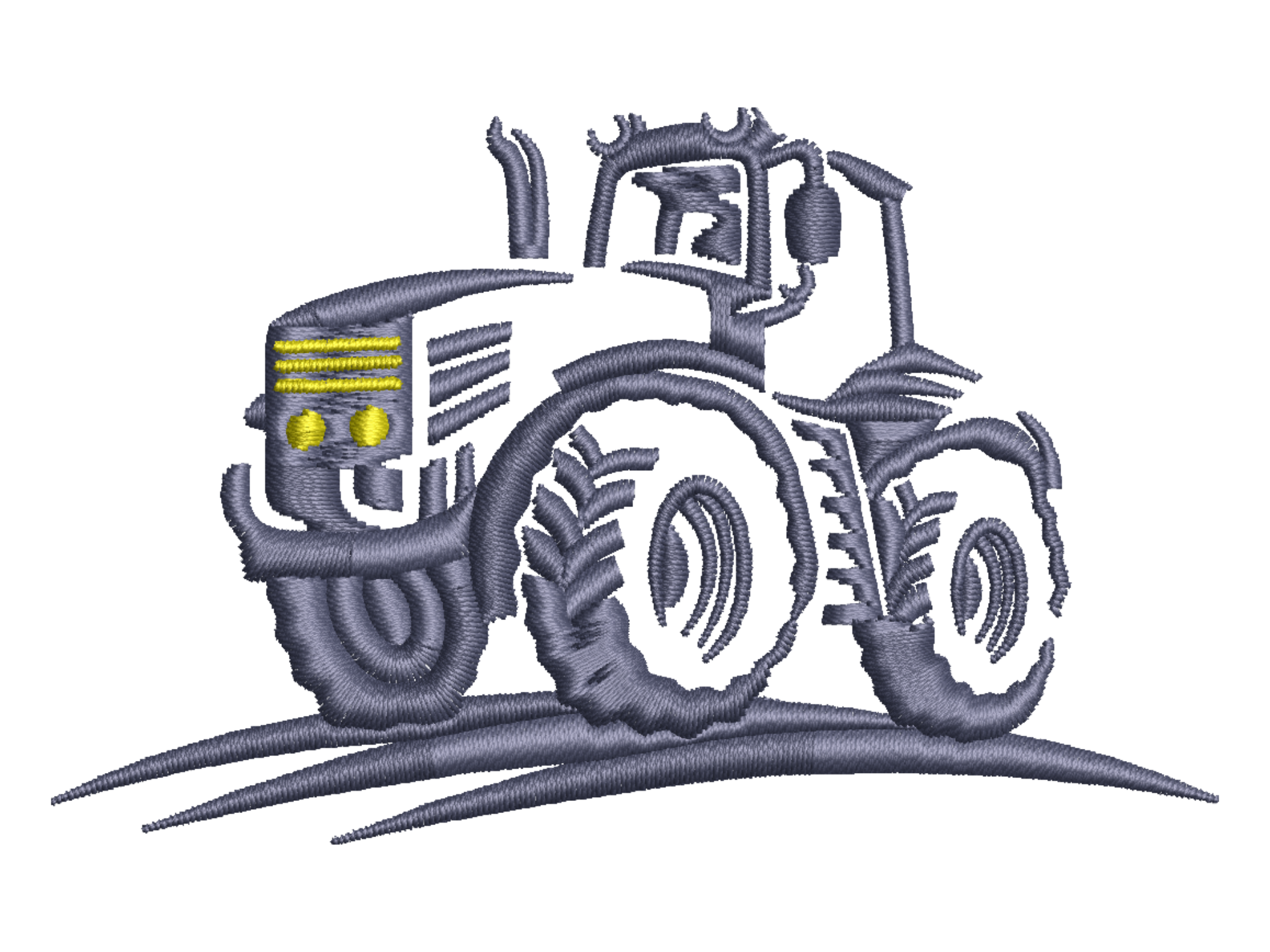 Vintage Farm Tractor Embroidery · Creative Fabrica